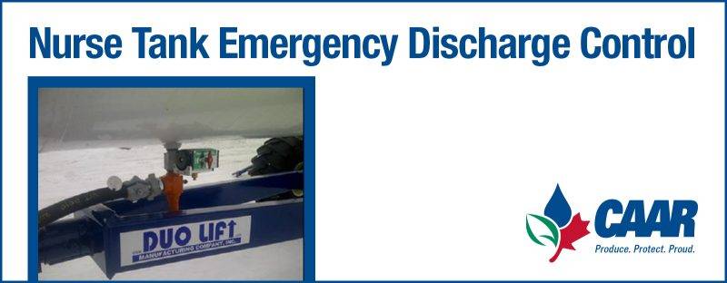 Emergency Discharge Control Guidance Updated by Fertilizer Canada - CAAR